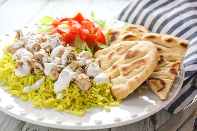 The Halal Guys Chicken & Rice with White Sauce